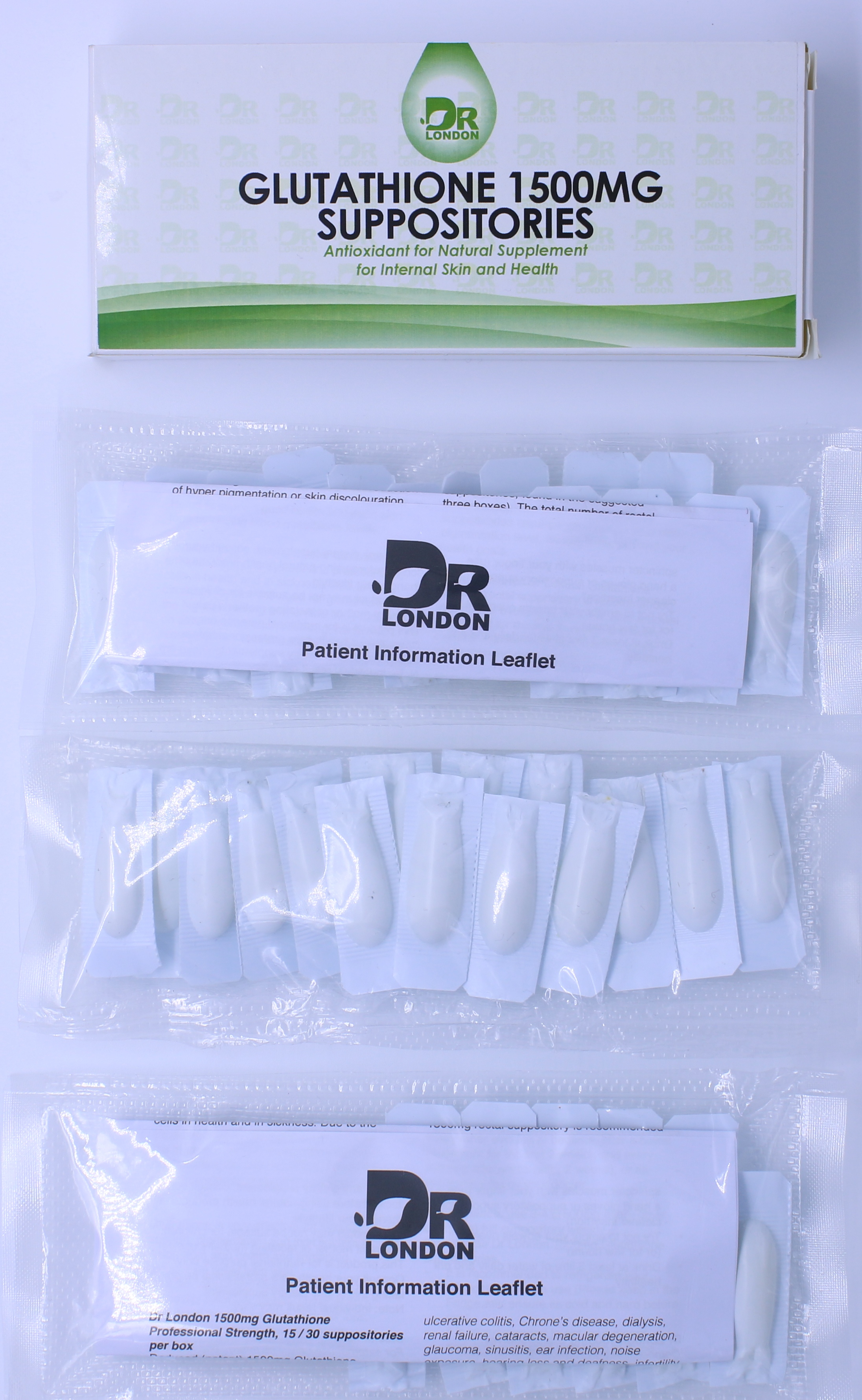 Glutathione Vitamin Suppositories 30 x 1500mg (30 caplets) – Adexcel ...